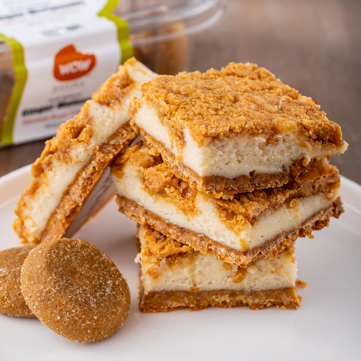 No Gluten Butterscotch Cheesecake Bars – WOW Baking Company